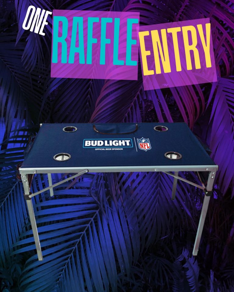RAFFLE ENTRY ONLY: BUD LIGHT X NFL TAILGATE TABLE – Current Guam